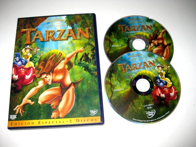 TARZAN DVD WALT Disney Los Clasicos ( Animacion-Edicion Especial 2 Dvd ...