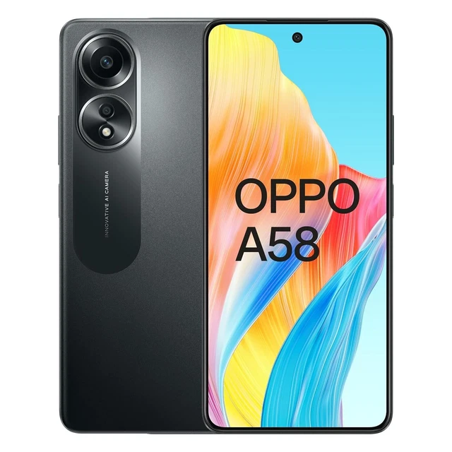 SMARTPHONE OPPO A58 6GB RAM 128 GB Débloqué Double Sim Noir Grade B EUR ...