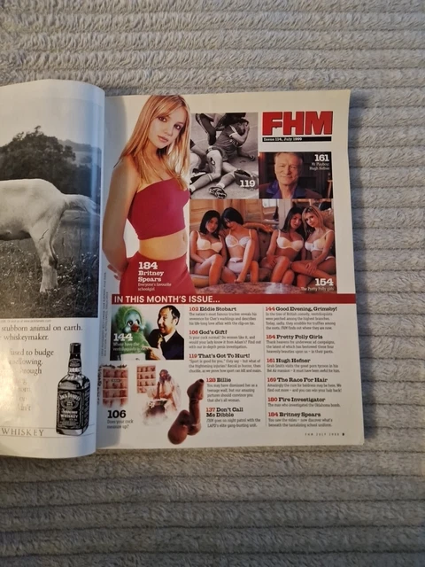 FHM MAGAZINE, JULY 1999 - Britney Spears, Sarah Michelle Gellar, Billie ...