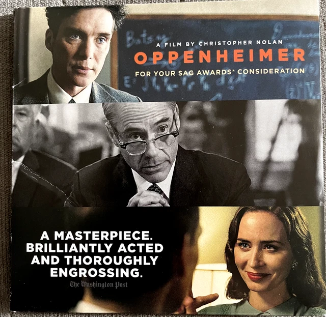 OPPENHEIMER FYC 2023 Cillian Murphy Emily Blunt Robert Downey BLU RAY ... OPPENHEIMER FYC 2023 Cillian Murphy Emily Blunt Robert Downey BLU RAY ...