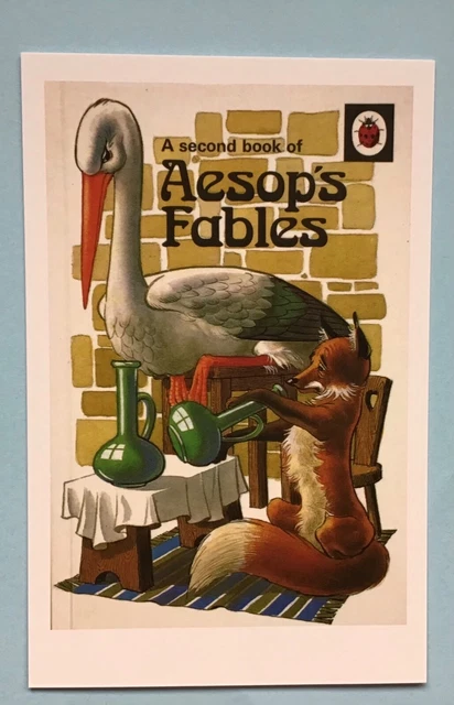 LADYBIRD BOOK COVER Postcard. AESOPS FABLES Series 740 - Children’s ...