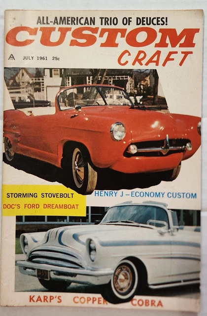 VINTAGE CUSTOM CRAFT Car Magazine ~ July 1961 ~ No 8 £6.57 - PicClick UK