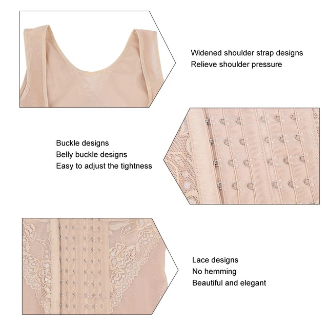 LACE POSTPARTUM WAIST Abdomen Tightening Corset Chest Support Shapewear ...