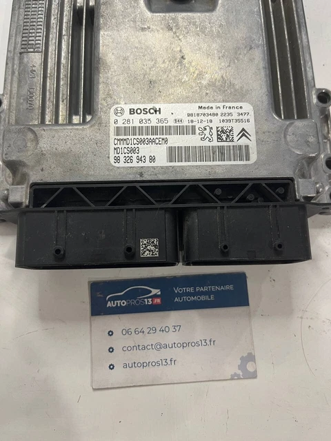 MD1CS003 ECU CALCULATEUR De Moteur A Decoder Peugeot 208 Hdi Citroen ...
