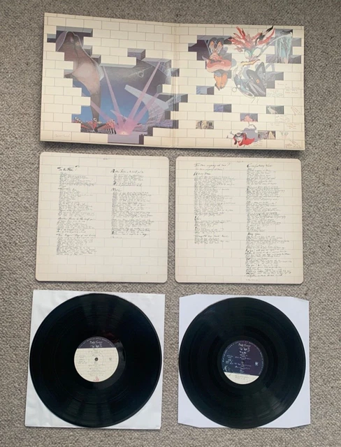 PINK FLOYD THE Wall ORIGINAL 1979 LP VINYL Original UK 1st Press A2/B2 ...