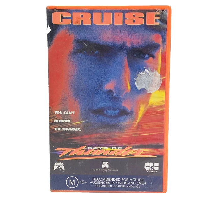 DAYS OF THUNDER VHS Action Drama CIC Big Box Ex-Rental VHS Video Tom ...