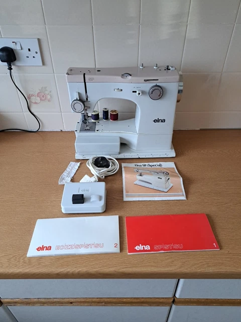 ELNA SP SPECIAL 31C Sewing Machine With Metal Box Good Condition ...