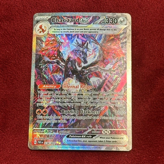 POKEMON SV PALDEAN Fates Charizard ex 234/091 Special Illustration Rare ...