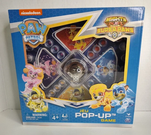 NICKELODEON PAW PATROL Mighty Super Pups Pop Up Game With Free Patrol ...