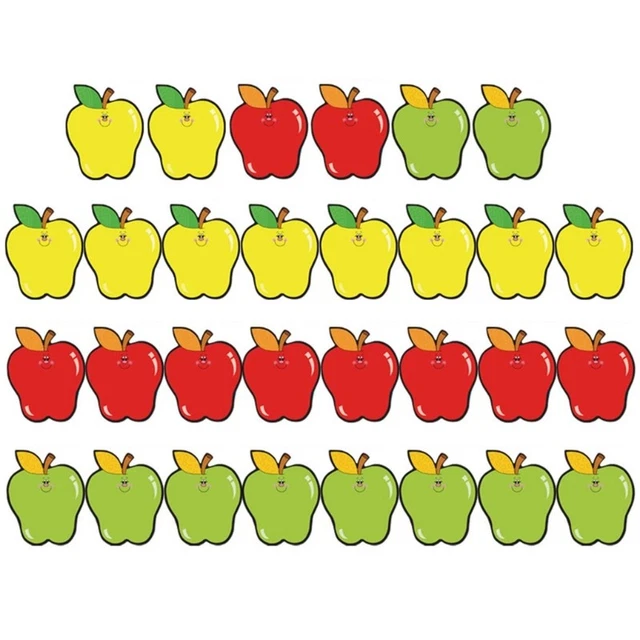 SET OF 30 Fruit Cutouts 5.5x4.5Inch Bulletin Board Cutouts Classroom ...