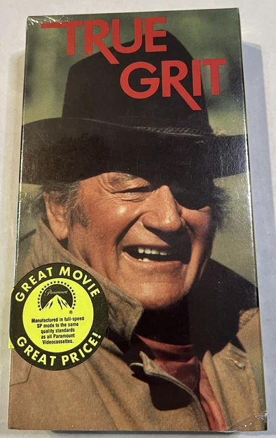 TRUE GRIT (VHS, 1989) John Wayne Glen Campbell VCR Tape Color 1969 NEW ...