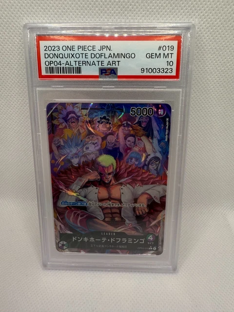 ONE PIECE TCG Donquixote Doflamingo OP04-019 Alternate Art Karte Kingdom PSA 10 EUR 54,99 ...