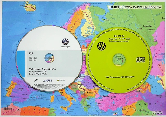 VW RNS 510 Navigation Maps Europe v17 West - VW, Scoda, Seat (Final ...