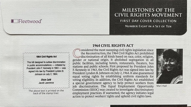 FLEETWOOD 3937 CIVIL Right Movements Milestone 1964 Civil Rights Act ...