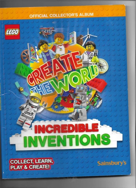 LEGO CREATE THE World Inventions Collectors Album Complete 140 cards ...