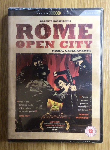 ROME OPEN CITY - Roberto Rossellini War Drama - New & Sealed Arrow ...