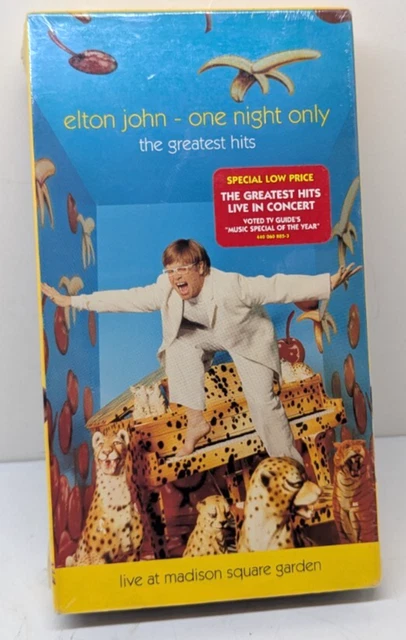 ELTON JOHN ONE Night Only Greatest Hits VHS (New, Sealed, 2001) Live In ...