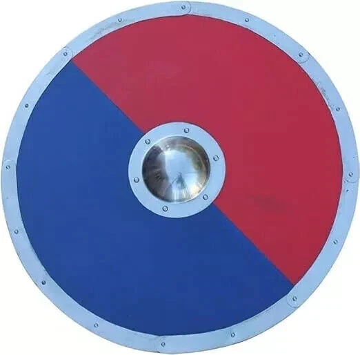 BOUCLIER ROND EN bois fait main viking Ragnvar médiéval anglo-saxon 24 ...