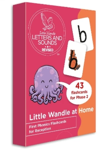 LITTLE WANDLE AT Home First Phonics Flashcards for Reception (Cards) £ ...