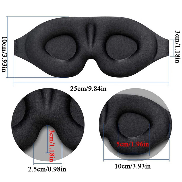 VOYAGE RELAX AIDE Au Sommeil Bandeau 3D Cache-Yeux Masque Pour Les Yeux ...