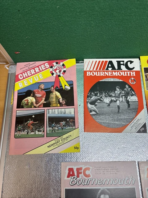 BOURNEMOUTH FOOTBALL PROGRAMMES collections/ bulk lots 1980’s -90’s £2. ...