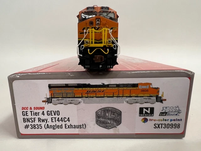 NEW, N SCALE ScaleTrains Rivet Counter GE Tier 4 Gevo ET44 BNSF #3835 ...