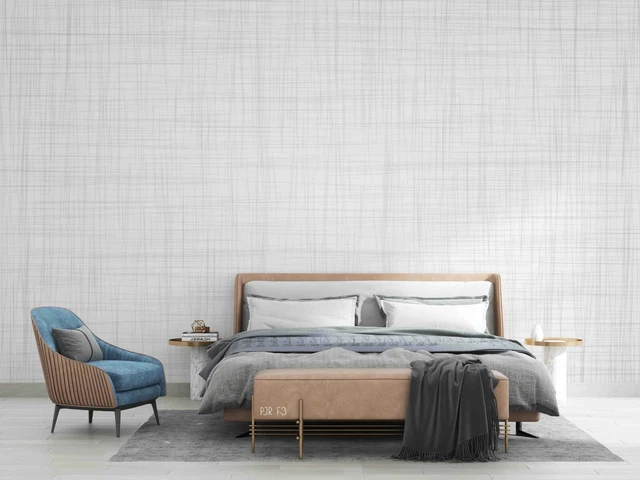 3D FABRIC LINEN Texture Wallpaper Wall Mural Self-adhesive Removable ...