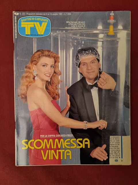 Tv Sorrisi E Canzoni N 23 1991 Milly Carlucci Fabrizio Frizzi Eur 9 00