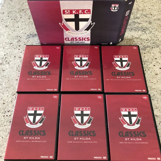 AFL - ST.KILDA CLASSICS - 6 DISC DVD BOXSET - APPROX. 10hrs - LIKE NEW ...