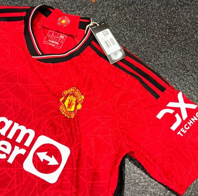 SS MANCHESTER UNITED Player Issue Home Football Shirt with QR Code ...