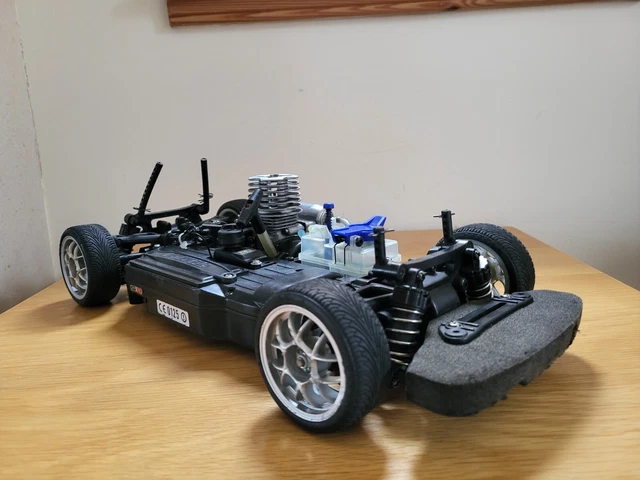 TAMIYA TGS NITRO RC Car - 1/10 Scale Rolling Chassis -RARE 4WD TAMIYA NITRO CAR £178.00 ...