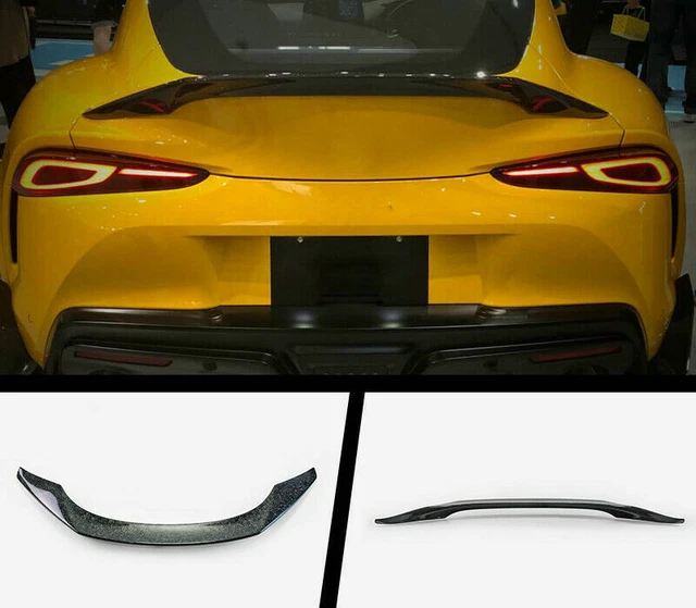 TRD CARBON FIBER Rear Trunk Boot Spoiler Wing For Toyota Supra A90 2019 ...
