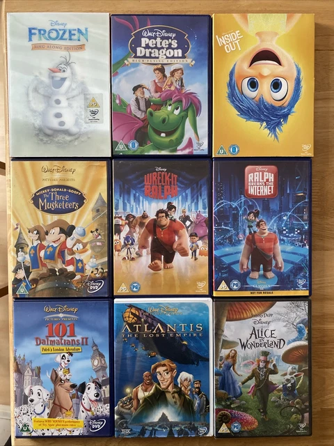 DISNEY DVD BUNDLE, Animated, Live, Children’s, Family Movies, Classics ...