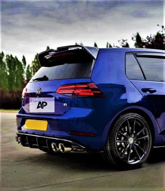 VW GOLF R Oettinger Style Gloss Black Boot Spoiler MK7 MK7.5 UK SELLER ...