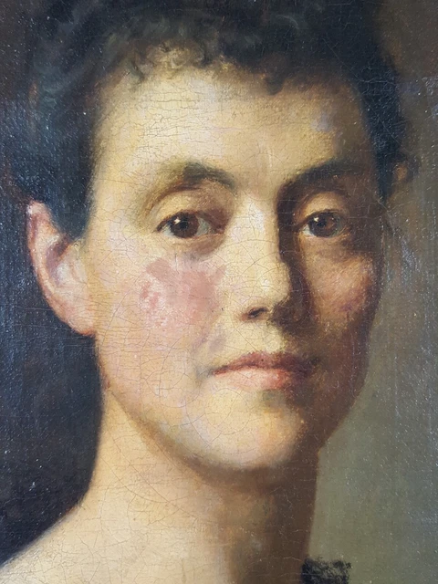 ANCIEN TABLEAU &PORTRAIT de Femme ANCIEN TABLEAU &PORTRAIT de Femme