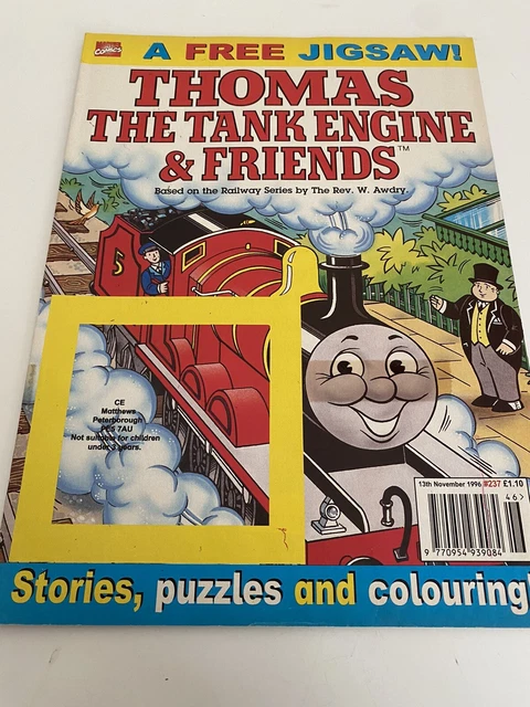 VINTAGE THOMAS THE Tank Engine & Friends Magazine 13th Nov 1996 Issue ...