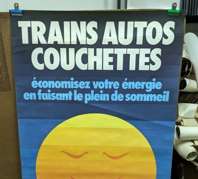 AFFICHE ANCIENNE Trains Autos Couchettes Sncf Chemin De Fer A Carrier ... AFFICHE ANCIENNE Trains Autos Couchettes Sncf Chemin De Fer A Carrier ...