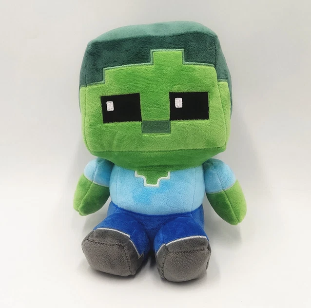 25CM NEW SITTING Zombie Minecraft Plush Toys Stuffed Animal Doll Soft ...