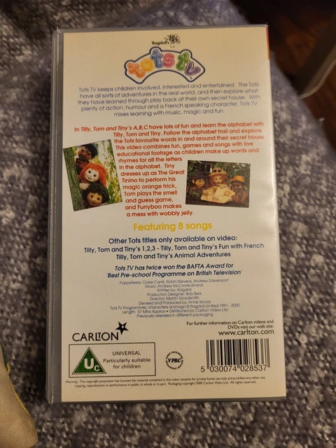 TOTS TV - Tilly, Tom And Tiny's ABC (VHS, 2000) £13.00 - PicClick UK