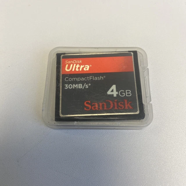 SANDISK ULTRA 4GB CompactFlash 3MB/s* With Case $21.25 - PicClick