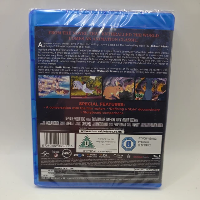 WATERSHIP DOWN (1978) Blu-ray - New and Sealed £9.99 - PicClick UK