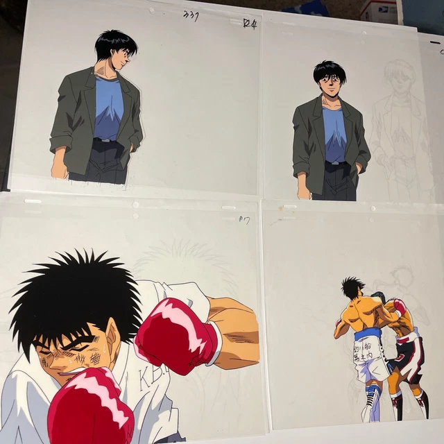 HAJIME NO IPPO ANIMATION CELS “ The Fighting “ Anime Cel Art Lot Boxing ...