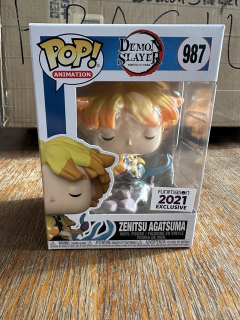 FIGURINE FUNKO POP Demon Slayer Zenitsu Agatsuma 987 Funimation 2021 ...