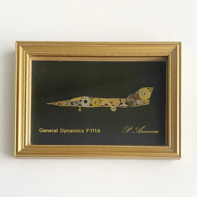 GENERAL DYNAMICS F111A Aardvark Plane Horological Collage Watch Parts ...