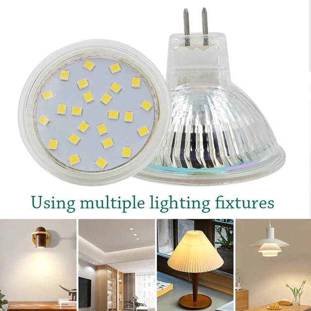BASE 220V/12V MINI MR11/MR16/GU10 Spotlight Lamp LED Light Bulbs ...