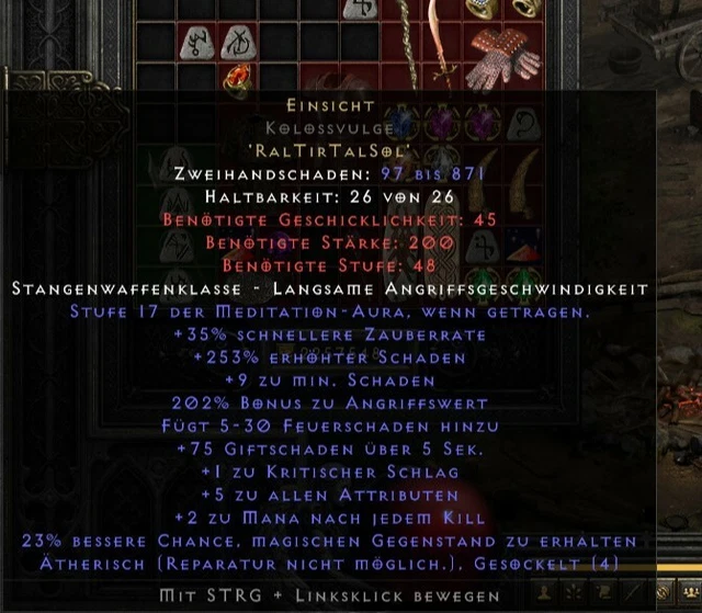 DIABLO 2 RESURRECTED Insight/Einsicht in Eth CV EUR 16,50 - PicClick DE