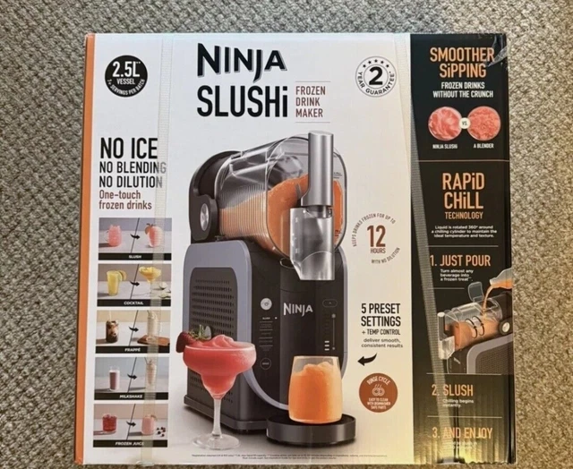 NINJA SLUSHI FROZEN Drink Maker FS301UK Slushy Slush Machine NEW SEALED ...