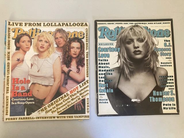 COURTNEY LOVE - Rolling Stone - 8/24/95 + 12/15/94 - Cover Stories - (2 ...