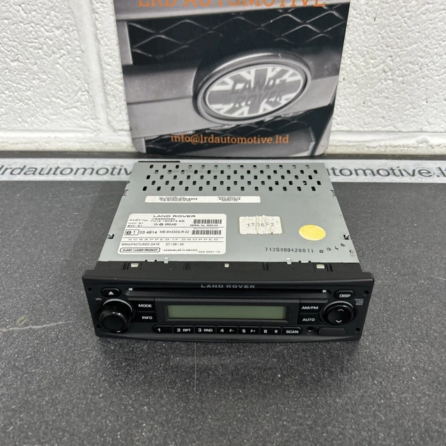 LAND ROVER DEFENDER RADIO CD PLAYER HEAD UNIT Genuine... No Code £50.00 ...