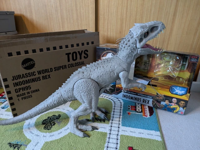 MATTEL JURASSIC WORLD Super Colossal Indominus Rex Collection only £30. ...